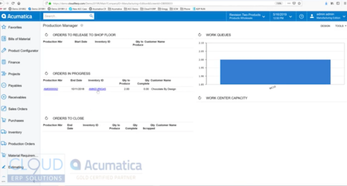 Acumatica Manufacturing Edition Demonstration